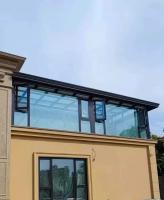 China 3.0mm Profile All-Season Sunroom - Black/White Weather-Resistant Glass Enclosure with Custom Sizes for sale