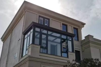 China 3.0mm Profile All-Season Sunroom - Black/White Weather-Resistant Glass Enclosure with Custom Sizes for sale