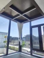 China SQ-YGF100 Custom Sun Room with 3.0mm Profile Thickness and Steel Bracket Base - CE Certified Glass Enclosure for sale