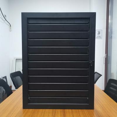 China 6mm Tempered Glass Aluminum Louver Window with Handle Operation - Custom Sizes Available for Commercial & Residential Use for sale
