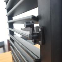 China 6mm Tempered Glass Aluminum Louver Window with Handle Operation - Custom Sizes Available for Commercial & Residential Use for sale