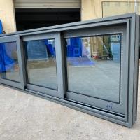 China Custom Aluminum Sliding Window with Double Glaze Glass for sale