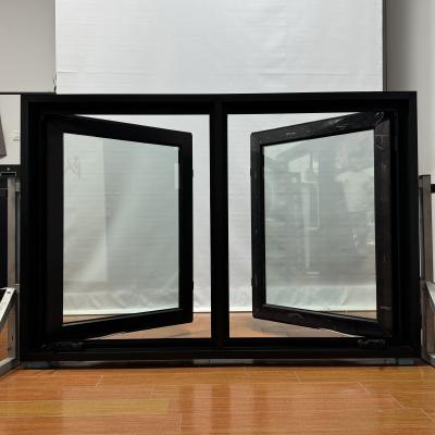 China N-60 Aluminum Casement Windows with Double Tempered Glass - Custom Sizes, 30-Day Delivery, CE Certified for sale