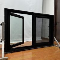 China N-60 Aluminum Casement Windows with Double Tempered Glass - Custom Sizes, 30-Day Delivery, CE Certified for sale