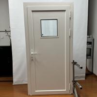 China White Aluminium Hinged Door with 2.0mm Profile Thickness - Soundproof, Waterproof & Thermal Insulation Custom Glass Options for sale