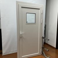 China White Aluminium Hinged Door with 2.0mm Profile Thickness - Soundproof, Waterproof & Thermal Insulation Custom Glass Options for sale