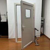 China White Aluminium Hinged Door with 2.0mm Profile Thickness - Soundproof, Waterproof & Thermal Insulation Custom Glass Options for sale