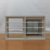 China Aluminum Sliding Window Double Glaze Glass Insect Screen 1200mm x 1500mm for sale