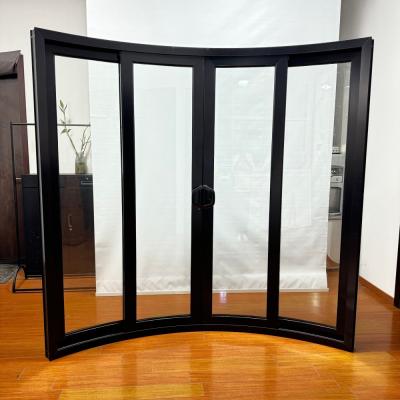 China Modern Aluminium Sliding Glass Doors with Double Tempered Glass - 2000 SQM Monthly Capacity, CE Certified Security System for sale