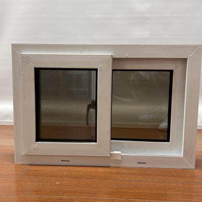 China Reinforced Steel PVC Sliding Windows with Double Glazed Tempered Glass - CE Certified Modern Design for sale