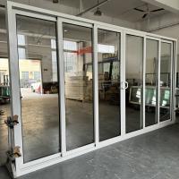 China Custom Aluminum Sliding Glass Doors with Double Tempered Glass - Sound Proof & Security Features for sale