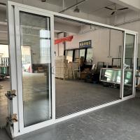 China Custom Aluminum Sliding Glass Doors with Double Tempered Glass - Sound Proof & Security Features for sale
