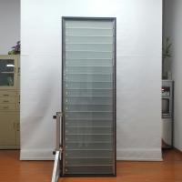 China 6mm Glass Aluminum Louver Window with Fiberglass Screen - Custom Sizes Available | CE Certified for sale
