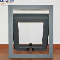 China Gray Black Aluminum Double Glazed Windows with 1.4mm Frame and Multi-Point Locking System - 4mm to 12mm Glass Options for sale