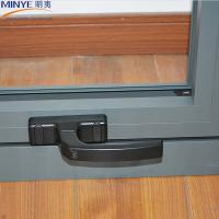 China Gray Black Aluminum Double Glazed Windows with 1.4mm Frame and Multi-Point Locking System - 4mm to 12mm Glass Options for sale