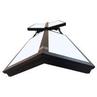 China Rectangular Aluminum Skylight with Remote Control - Double Tempered Glass & 5-Year Warranty for Heat Insulation Roof Windows for sale