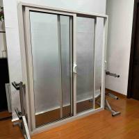 China Custom Size Aluminum Sliding Glass Doors with Double Tempered Glass - 68$ Interior Partition Security System for sale