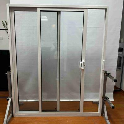 China Custom Size Aluminum Sliding Glass Doors with Double Tempered Glass - 68$ Interior Partition Security System for sale