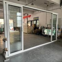 China NO SQ-DQ77 Aluminum Sliding Glass Door with Double Tempered Glass 25-30 Day Delivery CE Certified for sale