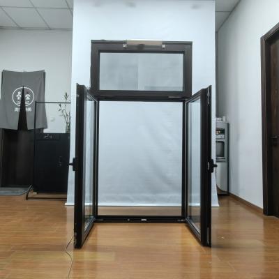 China Waterproof Soundproof Aluminum Hinged Door with 2.0mm Profile and Custom Glass Options for Commercial and Residential Use for sale