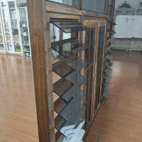 China Single Glass Aluminum Casement Windows with Wood Color Finish - Thermal Break Frame, Custom Sizes up to 2000SQM for sale
