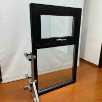 China Customizable White Aluminum Awning Windows with 1.4-2.0mm Profile Thickness and 5-Year Warranty for sale