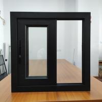 China Lockable Security Aluminum Sliding Windows with Double Glazed Glass and 5-Year Warranty - Hurricane Protection Model C-24 for sale