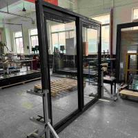 China 3-Track Aluminum Sliding Glass Door with Magnetic Shutter - Double Tempered Glass & Chinese Top Hardware for Commercial & Residential Use for sale