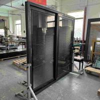 China 3-Track Aluminum Sliding Glass Door with Magnetic Shutter - Double Tempered Glass & Chinese Top Hardware for Commercial & Residential Use for sale