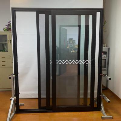 China Interior Aluminium Sliding Glass Doors with Double Tempered Glaze - Custom Colors, Sound Insulation, 25-30 Day Delivery for sale