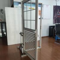 China Aluminium Hinged Door 6mm Double Tempered Glass 2.0mm Profile Customizable for sale