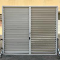 China C-50 Aluminum Louver Window with Big Blade Crank Control - Custom Sizes, 30-Day Delivery, CE Certified Ventilation Shutter for sale