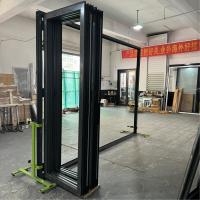 China Thermal Break Aluminum Folding Door with Double Tempered Glass - 40dB Sound Insulation, CE Certified for sale