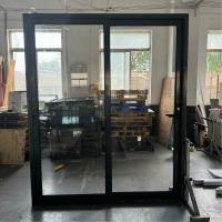 China Custom Aluminum Sliding Glass Door with Double Tempered Glass and Security System - 25-30 Day Delivery for sale