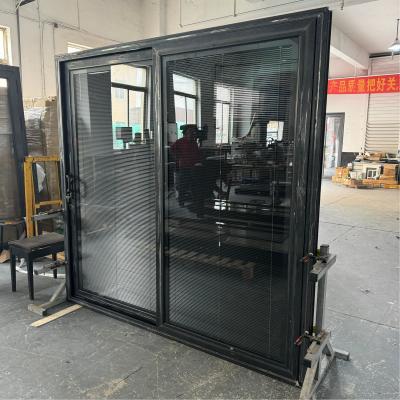China Thermal Break Aluminium Sliding Glass Door with Double Tempered Glass 2000SQM for sale