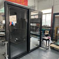 China Thermal Break Aluminium Sliding Glass Door with Double Tempered Glass 2000SQM for sale