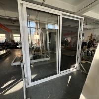 China Thermal Break Aluminum Sliding Glass Door Double Tempered Glass 1200mm Sound Insulation for sale