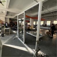 China Thermal Break Aluminum Sliding Glass Door Double Tempered Glass 1200mm Sound Insulation for sale