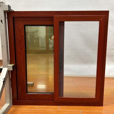 China Custom Aluminum Sliding Window with Double Glaze Glass for sale