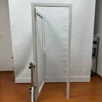 China 2.5mm PVC Hinged Door with Zinc Alloy Hardware - Waterproof & Sound Insulating Custom Swing Door for sale