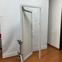 China 2.5mm PVC Hinged Door with Zinc Alloy Hardware - Waterproof & Sound Insulating Custom Swing Door for sale