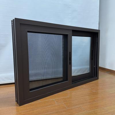China Custom Aluminum Sliding Window with Double Tempered Glass for sale