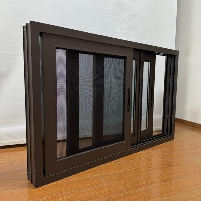 China Aluminum Alloy Sliding Window Double Glazing 1200mm x 1500mm for Apartment Bedrooms for sale