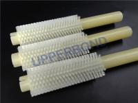 China Customized Size Tobacco Machinery Spare Parts White Plastic Custom Nylon Brushes for sale