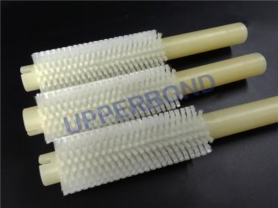 China Customized Size Tobacco Machinery Spare Parts White Plastic Custom Nylon Brushes for sale