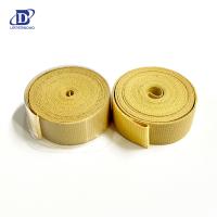 China Yellow Aramid Fiber Full Coated Aramid Tape 0.50-0.62mm For Consistent Tobacco Conveying for sale