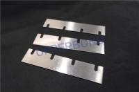 China Hauni Protos 70/80/90 Alloy Steel Tipping Paper Knife Cutter 124mm x 13mm x 2mm for Cigarette Making Machines for sale