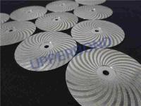 China GD 121 AF Low Honing Alloy Grinding Wheel 70mm 80mm for Mark8 Mark9 Cigarette Machine Knife Sharpening for sale