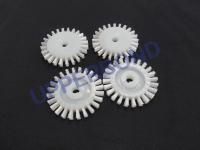 China White Plastic Nylon Short Brush for Cigarette Making Machines - High-Grade Replacement Part with 1.14 Specific Gravity for sale