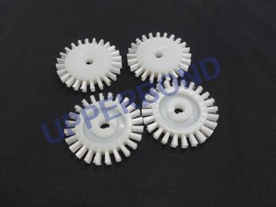 China White Plastic Nylon Short Brush for Cigarette Making Machines - High-Grade Replacement Part with 1.14 Specific Gravity for sale